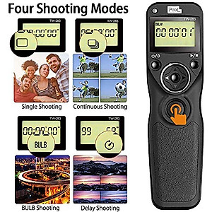 Pixel Remote Timer TW-283/E3 LCD Multi-Function Shutter Remote Release Timer Controller Adapter for Canon EOS DSLR Pentax Contax Cameras