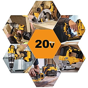 FEOTDN 2Pack 6.0Ah 20 Volt Lithium Replacement Battery for Dewalt 20V Battery DCB206 DCB200 DCB204 DCB203 DCB207 DCB207, with LED Indicator