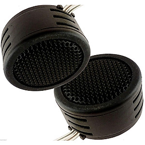 VOYZ Mini Car Tweeter Kit - 180W Power | 1.6" High Frequency Silk Dome | High Fidelity, Efficiency | 4Ω Impedance | Dual Mounting - Surface or Angle | Black - 1 Pair