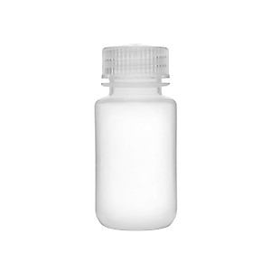EISCO 12PK Reagent Bottles, 60ml - Wide Mouth with Screw Cap - Polypropylene - Translucent Labs