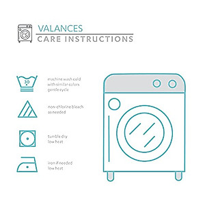 Lush Decor, Cream Wave Texture Valance | Pleated Ruffle Fold Window Kitchen Curtain (Single), 18” x 52