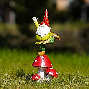Topadorn Vegetable Garden Gnome Statue Decoration Statuary Gnomes Garden Decorations,Mushroom