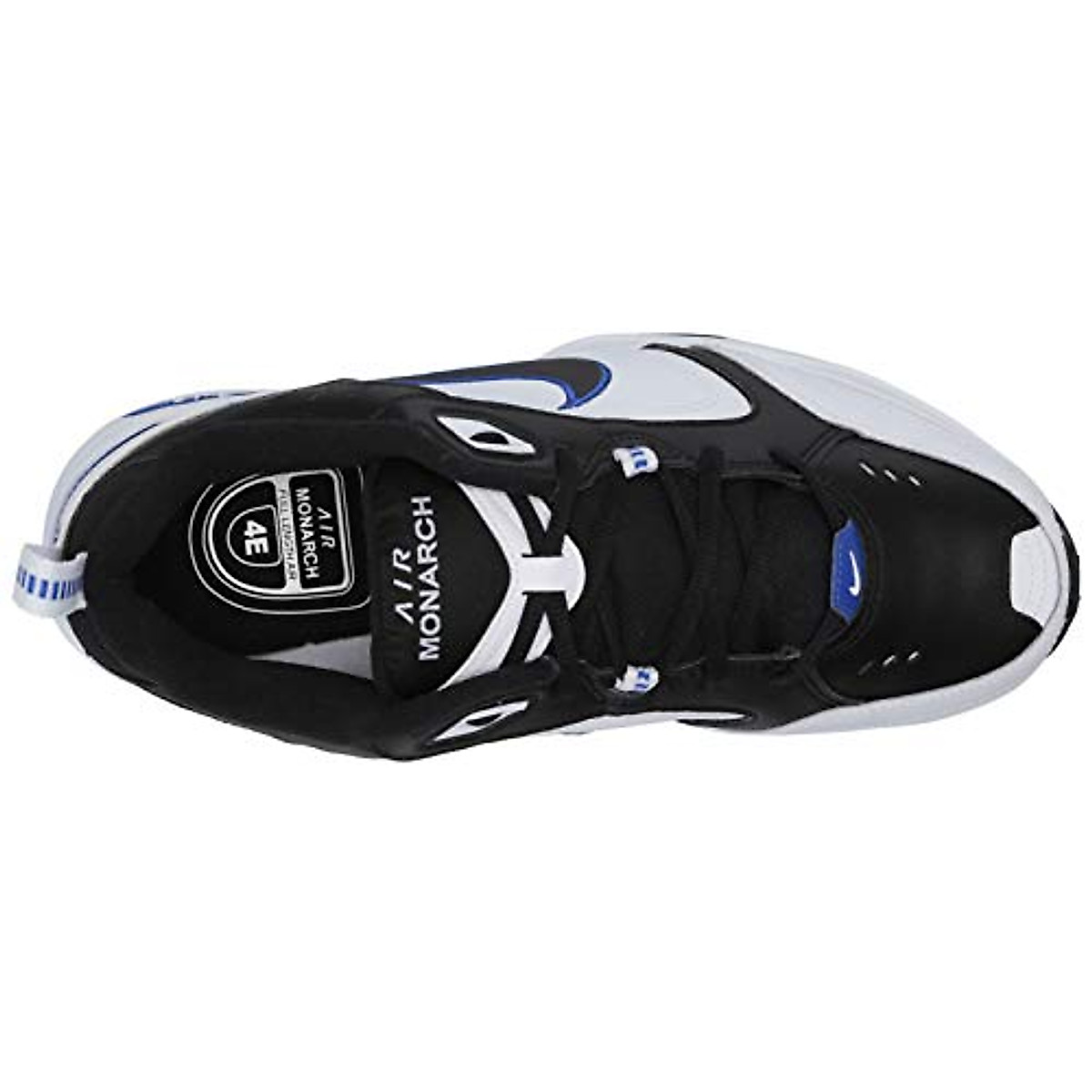 Nike Men's Air Monarch IV (4E) Cross Trainer, Black/Black-White-Racer Blue, 12