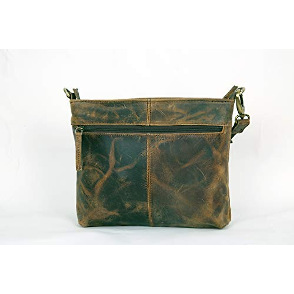 Leather Crossbody Purse for Women- Small Crossover Cross Body Bag Long Over the Shoulder Sling Womens Purses and Handbags