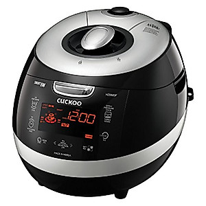 Cuckoo CRP-HZ0683FR Multifunctional and Programmable Electric Induction Heating Pressure Rice Cooker, Fuzzy Logic and Intelligent Cooking Algorithm – 6 Cups, Red