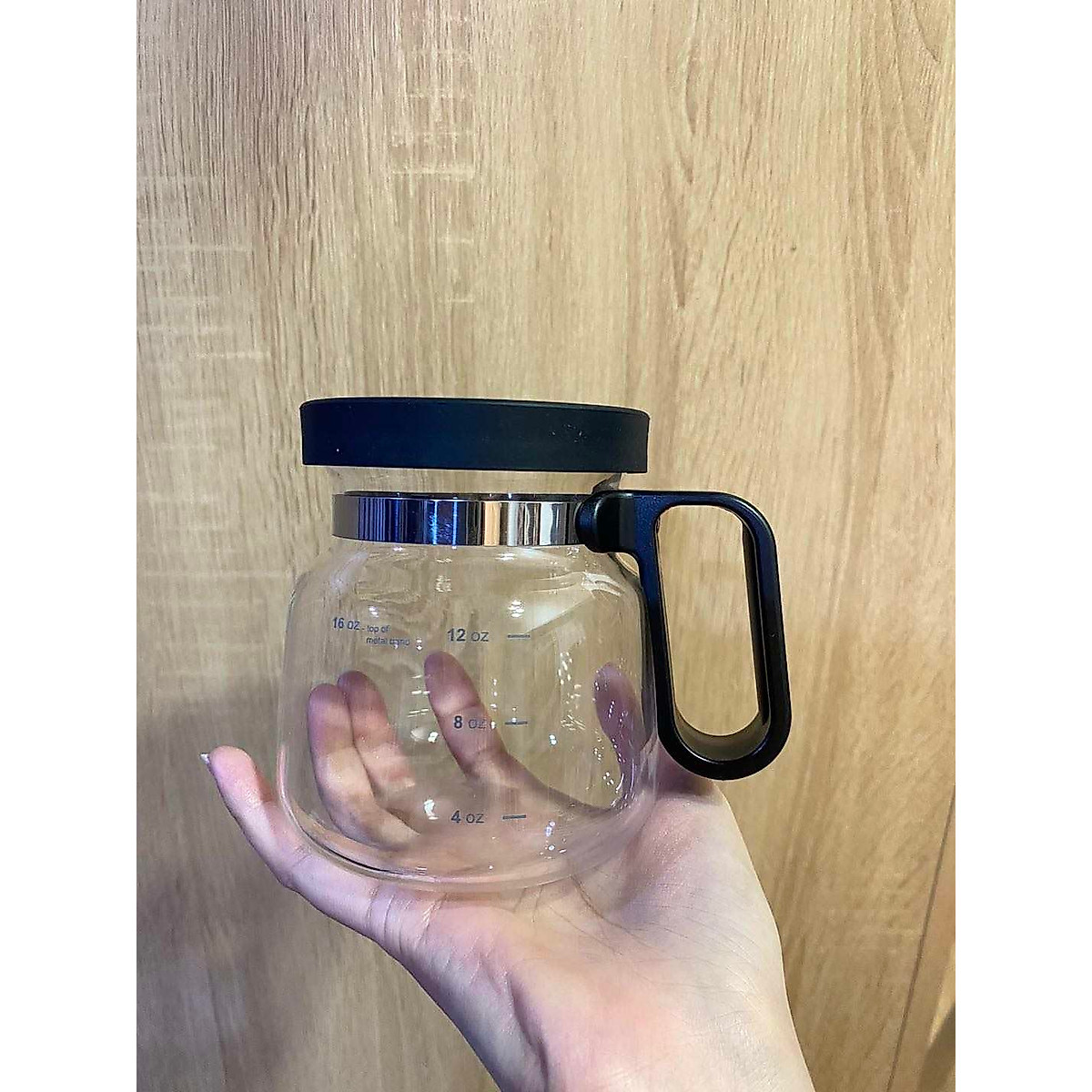 EXIGENT Coffee Glass Pot Tea Cup Mug Collectible 16 Oz Ounces (CoffeePot)