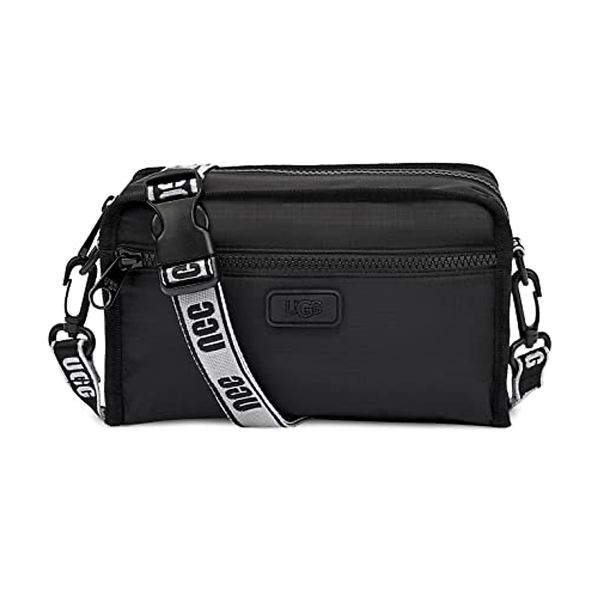 UGG womens Janey Ii Ripstop Cross Body Bag, Black, One Size US