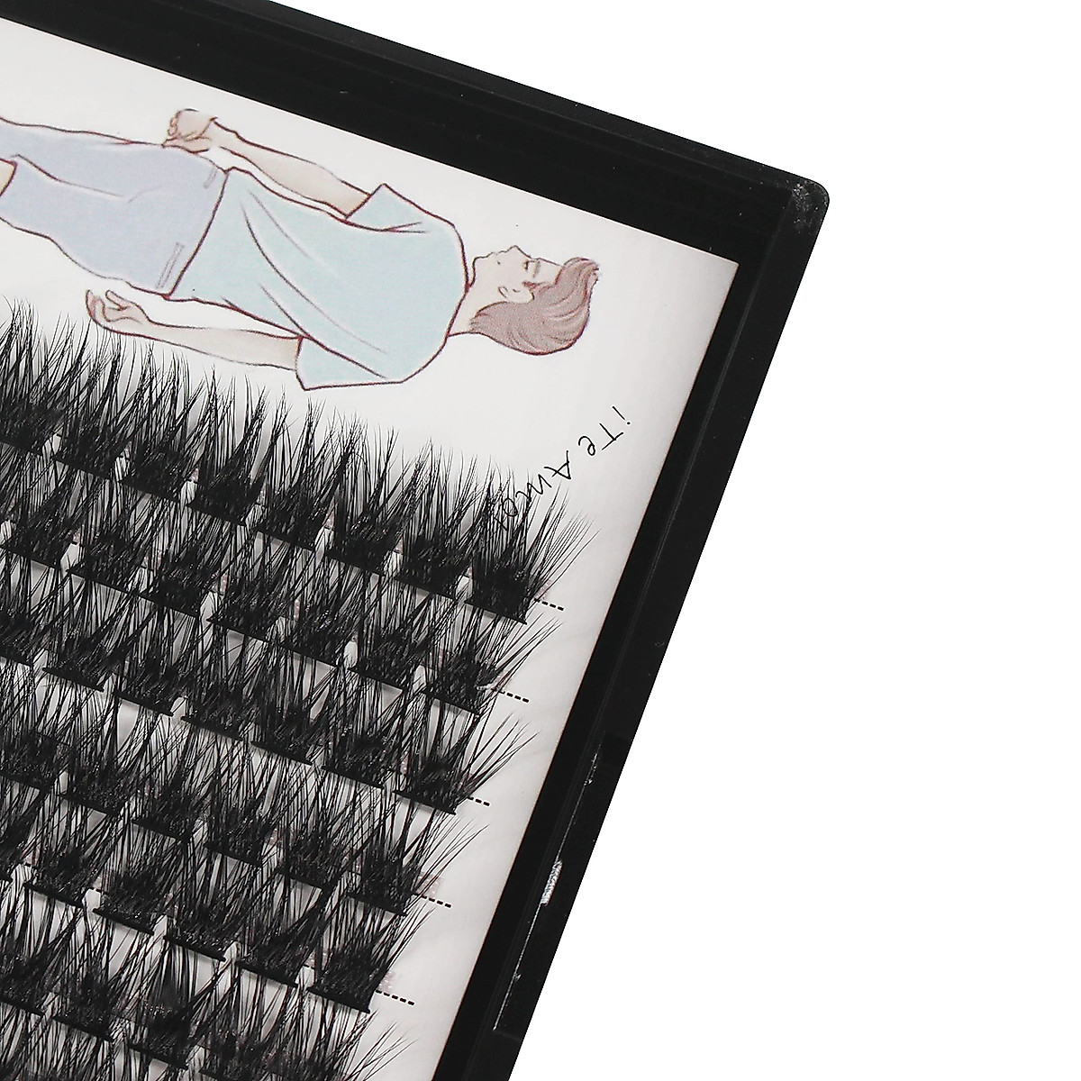 Dedila Large Tray-Grafted Wide Stem Individual False Eyelashes Thick Base 120 Clusters D Curl Natural Long Volume Eye Lashes Extensions Dramatic Look 8-20mm Available (16mm)
