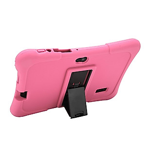 7inch Kids Tablet for Android 10.0, Children Tablet with 1GB RAM and 32 GB ROM, Support Bluetooth, WiFi, GMS, Parental Control, Dual Camera, Shockproof Kickstand Case (US Plug)