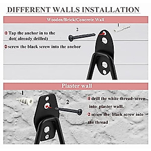 folisea Garage Storage Utility Hooks,Wall Mount Garage Hanger Heavy Duty Garage Hooks for Fixing ladders, Garden Tools, Bicycles 10 Packs