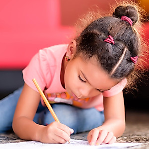 Expressions 216-Piece Hair Ties, 4mm Hair Elastics Bright Colors Value Pack, No Metal Hair Bands for Women, Durable Ponytail Holders For Thick Hair, Curly Hair and All Hair Types