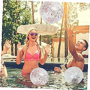 Abaodam 1 Set Inflatable Beach Ball Toys for Bath Toys for Kids Bath Toys Confetti Beach Ball Sequin Beach Ball Water Balls Decorative Beach Ball Kids Ball Water Toy Bulk