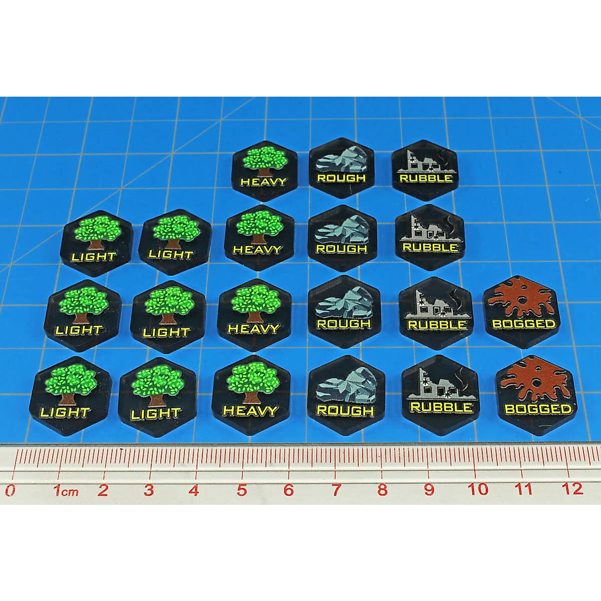 LITKO Premium Printed Mecha Battlefield Terrain Tokens | Compatible with BattleTech | Set of 10 (Variety Pack)