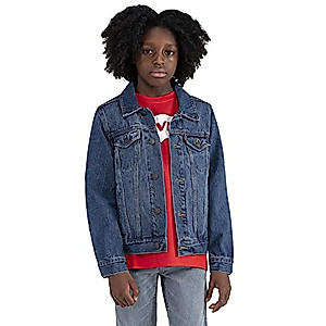 Levi's Boys' Denim Trucker Jacket, Blue, M