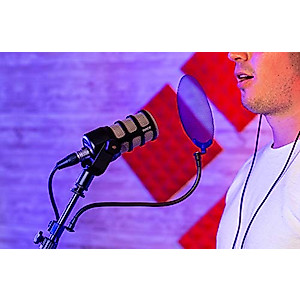 Gator Frameworks Metal Screen Pop Filter with 12.4-Inch Gooseneck (GFW-POPFILTER-MTL)