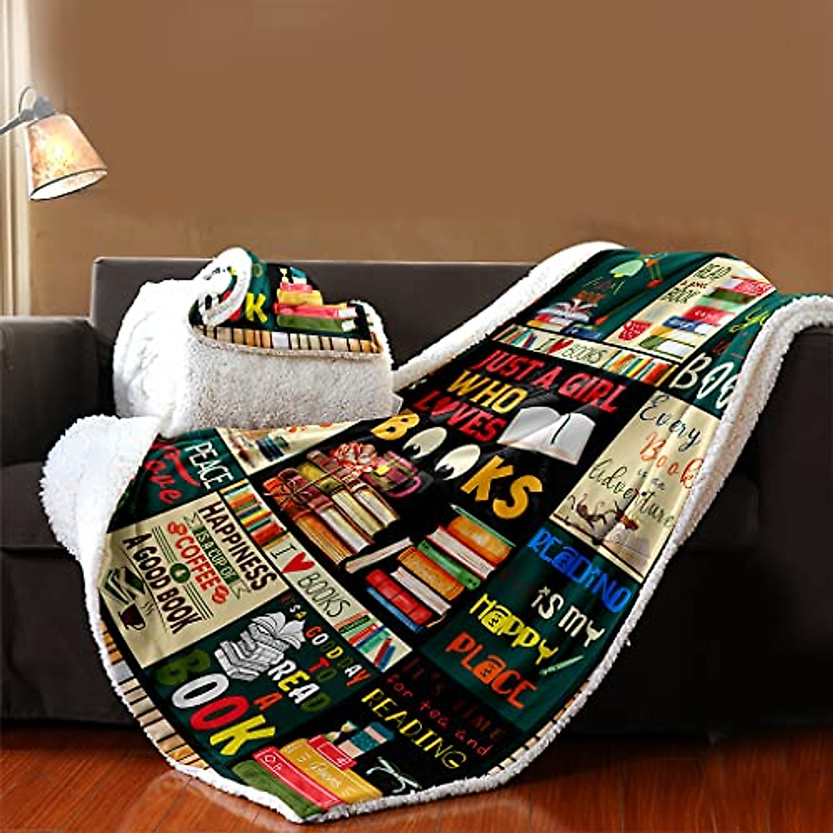Book Lovers Gifts,Book Lovers Gifts for Women Gifts,Gifts for Readers Book Lovers,Throw Blanket Gifts for Who Like to Read Bookish,Bed Fleece Plush Blankets,Bookworm Gifts for Reading Lover,Throw