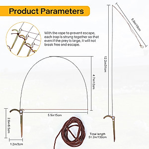 Professional Bird Trap Hunting Trap for Birds Bird Trap for Chicken, Pheasant，Wild Duck, Partridge Mallard and Other Birds Tying Birds' feet Won't Hurt Them