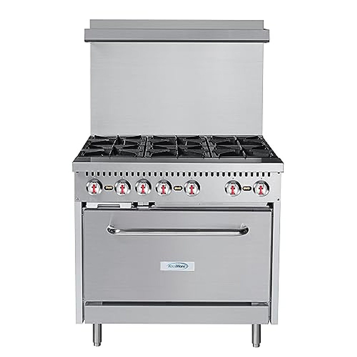 KoolMore KM-CR36-LP 36 in. 6 Burner Commercial Liquid Propane Range with Oven