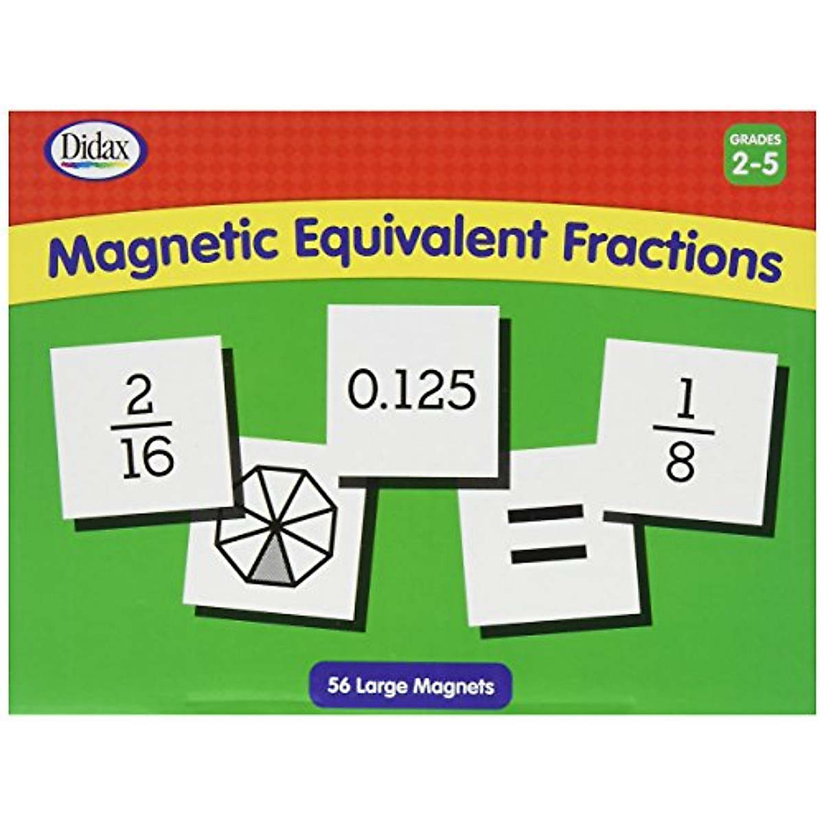 Didax Educational Resources Magnetic Equivalent Fractions, White