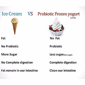 Pumjil Ice Cream Mix, Probiotic Soft Serve Ice Cream Mix, Ideal for Frozen Yogurt and Smoothies, 59 servings per Box Soft Serve Mix, Net WT 1.98lbs(Strawberry)