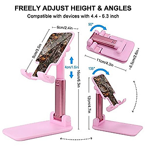 Deer Huning Camo Print Cell Phone Stand Compatible with iPhone Switch Tablets Foldable Adjustable Cellphone Holder Desktop Dock (4-13")