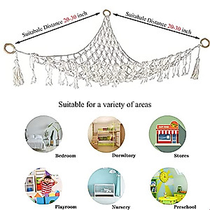 Stuffed Animal Hammock，Toy Net Hammock for Stuffed Animals is Suitable Kids or Childrens Bedroom Room Wall Storage Organizer or Décor (Small)