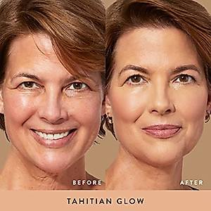 LAURA GELLER NEW YORK Baked Face and Body Frosting - Tahitian Glow - 2 Oz - Illuminating Bronzer Powder - Weightless Creamy Texture - Apply Wet or Dry