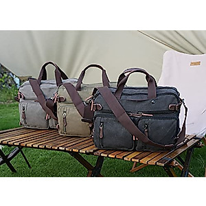 Baosha Convertible Briefcase Backpack 17 Inch Laptop Bag Case Business Briefcase HB-22 (Grey)