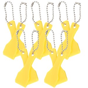 MILISTEN 10pcs Plastic Spatula Plastic Keychain Adhesive Stickers Scratch off Tool for Lottery Tickets Plastic Scraper Tool Keychain Gasket Scraper Lottery Scratcher Tools Sticker Scraper