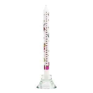 Alison Gardiner Famous Illustrator Advent Candle - Santa’s Sleigh Advent Countdown Candle with Reindeer & Stars - Unscented Wax Christmas Candle with 12 Hour Burn Time - Made in England