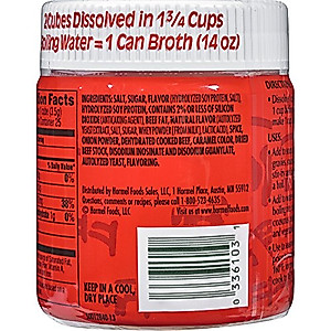 HERB-OX Beef Bouillon Cubes, Beef Stock Seasoning, 25 Ct, 3.25 oz