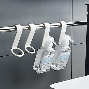 16pcs Shampoo Holder Hooks Bathroom Bottle Holder Shower Gel Bottle Rack Hangers Liquid Soap Shower Holders for Bathroom