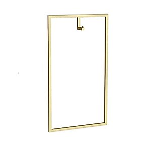 WFDERAN Modern Simple Clothing Store Heavy Duty Metal Display Stand,Wall-Mounted Garment Rack,Clothes Rod,Bathroom Rectangle Hanging Clothes Towel