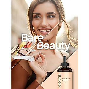 Horbäach Pomegranate Seed Oil | 4 fl oz | For Face & Hair | Promotes Clear Looking Skin, and Reduces Appearance of Fine Lines and Wrinkles | Cold Pressed | SLS & Paraben Free | Coera