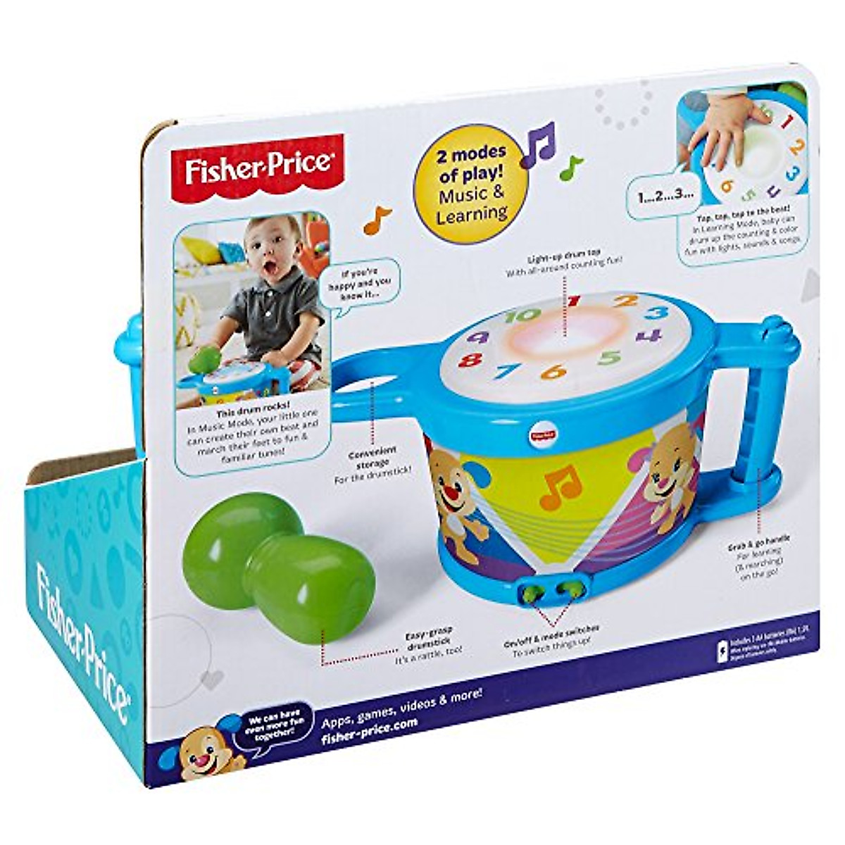 Fisher-Price Laugh & Learn Tap & Teach Drum
