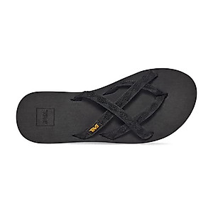 Teva Women's Olowahu Flip-Flop - 9 B(M) US - Mix Black on Black