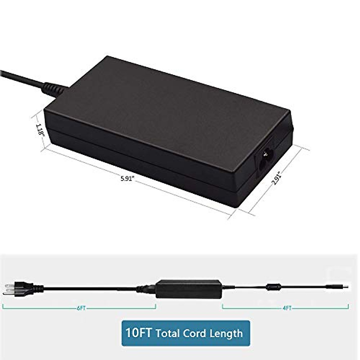 180W 19.5V 9.23A AC Power Adapter Charger Cord fit for Dell Alienware 15 R3 M14X M15X Precision 7510 Precision 17 7710 M4600 M4700 M4800 74X5J JVF3V DA180PM111 Laptop
