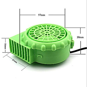 Cleacloud Mini Blower Fan for Dinosaur Costume,Green Upgrade Inflatable Costume Fans Replacement Blow up Blower Potable USB Air Pump