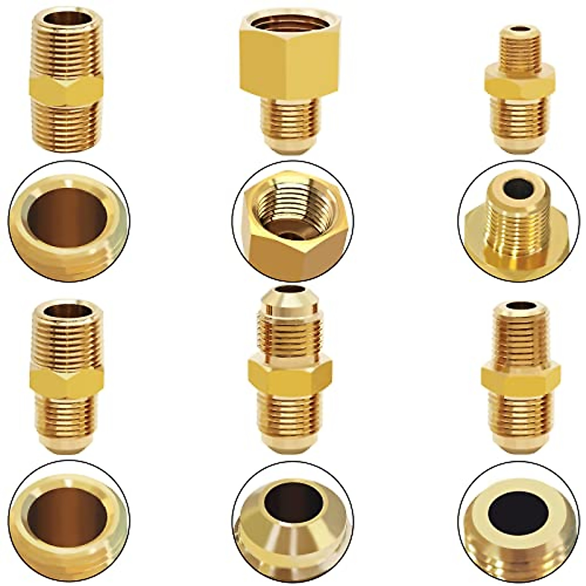 20 Feet High Pressure Braided Propane Hose Extension with Conversion Coupling 3/8" Flare to 1/2" Female NPT, 1/4" Male NPT, 1/8" NPT Male,3/8" Male NPT, 3/8" Male Flare for BBQ Grill, Fire Pit, Heater