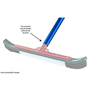 Aqua Select 6-18 Foot Telescoping Pool Vacuum Pole | Heavy Duty Aluminum Pole for Leaf Skimmers, Pool Brushes and Vacuum Head's | Expandable Swimming Pool Pole