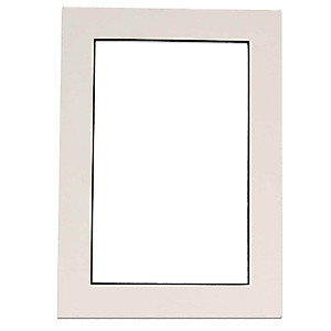 24x36 Mat Bevel Cut for 22x30 Photos - Acid Free White with Black Core Precut Matboard - for Pictures, Photos, Framing - 4-ply Thickness