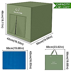 Large Heated Cat House for Outdoor Cats in Winter, Anti-Soaking Insulated Cat House, Elevated & Weatherproof, Warm Cat Shelter with Heating Pad, Outside House Feral Barn Cat (Heated, Large Cuboid)