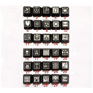 Mugen Custom Thatcher Rainbow Six Operator & Defender Gaming Keycaps for Cherry MX Switches - Fits Most Mechanical Gaming Keyboards - with Keycap Puller