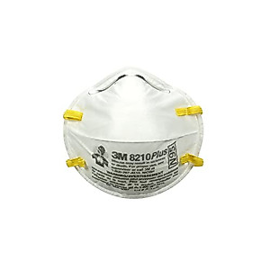 3M 8210 Plus Paint Sanding Dust Particulate N95 Respirator, Disposable Respirators, 20-Pack