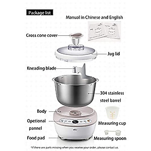 Bear HMJ-A50B1 Dough Maker with Ferment Function, Microcomputer Timing, Face-up Touch Panel, 4.5Qt, 304 Stainless Steel