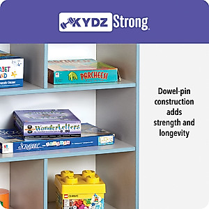 Jonti-Craft Rainbow Accents 3507JCWW131 Double Sided Pick-a-Book Stand - Mobile - Coastal Blue