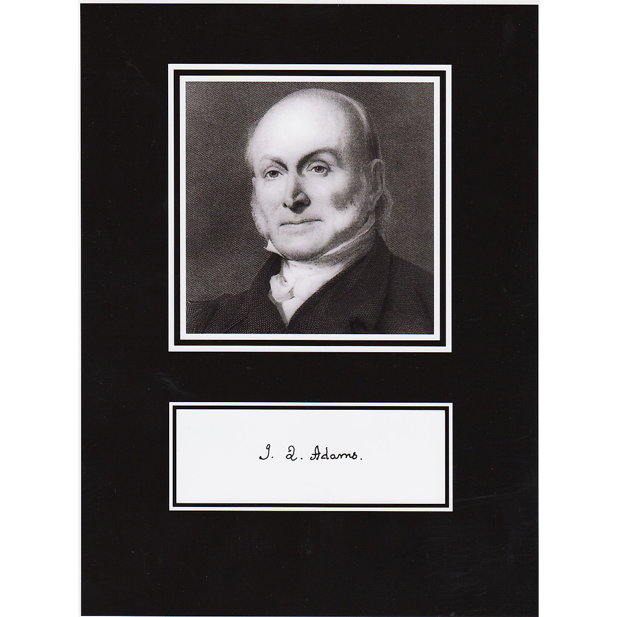 Kirkland President John Quincy Adams 8 X 10 Photo Display Autograph on Glossy Photo Paper