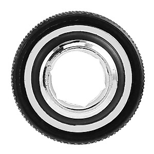 Dracaena 6 Pack G1/4" Thread to 16MM OD Hard Tubing Compression Fitting with Rings for Rigid Acrylic Tube for Computer Water Cooling System, Black