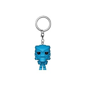 Funko Pop! Keychain: Mattel - Rock'Em Sock'Em Robot, Blue, 2 inches