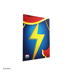 Gamegenic Marvel Champions The Card Game Official Ms. Marvel Art Sleeves - Pack of 50 Art Sleeves and 1 Clear Sleeve, Card Game Holder, Use with TCG and LCG Games, Made by Fantasy Flight Games